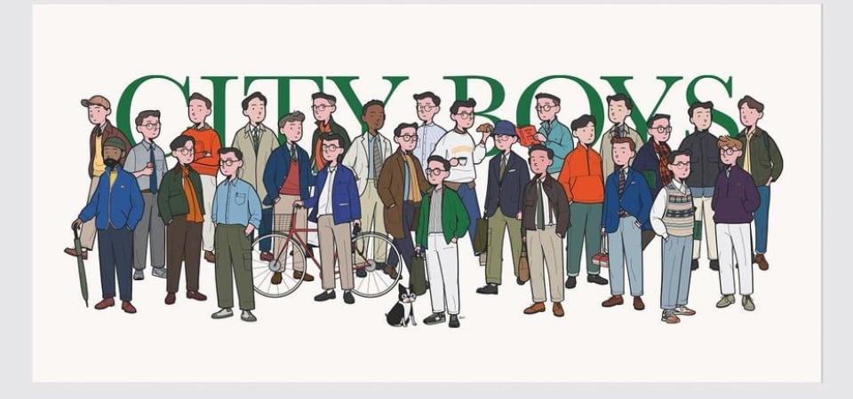 City Boy 們可以直接複製貼上的穿搭公式，跟韓國插畫家 Aaron Chang 學習一週穿搭 - Dappei 台灣最大時尚穿搭社群